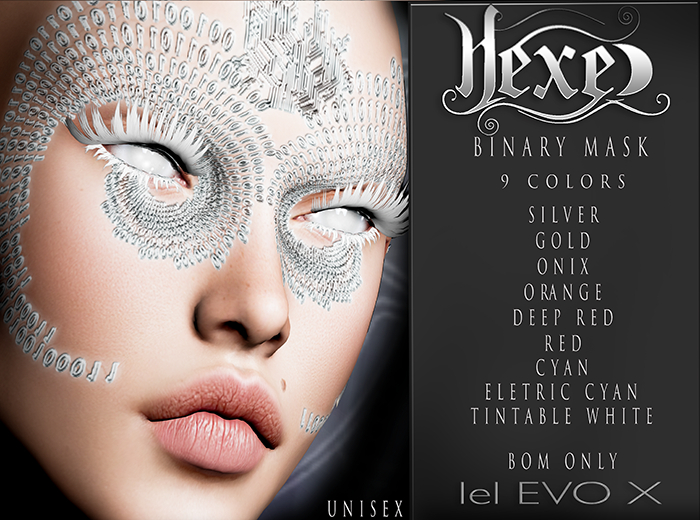 Second Life Marketplace - Hexed - Binary Mask BOM EVOX